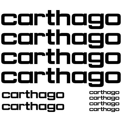 carthago L autocollant sticker camping car caravane caravan 10 Pièces ...