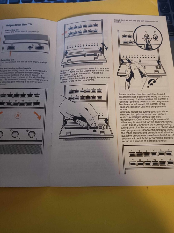PYE COLOUR TELEVISION INSTRUCTIONS MODEL 2040/2140 | eBay UK