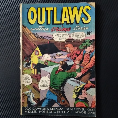 1948 Outlaws D. S. Publishing Comic Book #2 "Western Crime Stories" | eBay