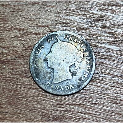 1872 Canada 5 Cents - Victoria Dei Gratia Regina - Silver Coin | eBay