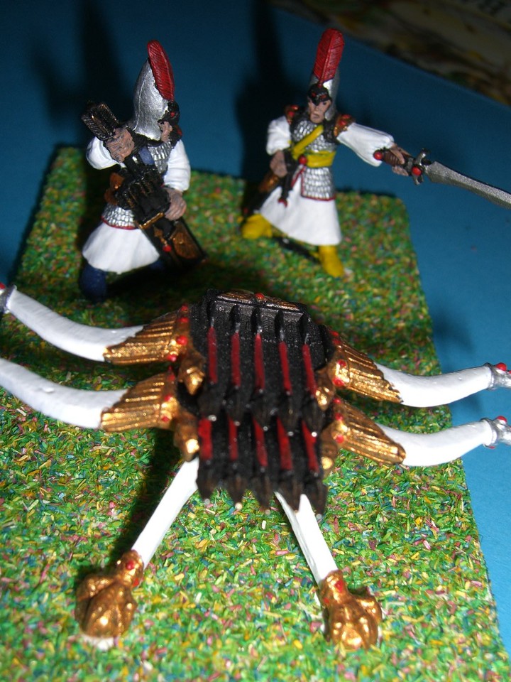 WARHAMMER FANTASY HIGH ELVES ELF CREW WITH BALLISTA PAINTED GAMES ...