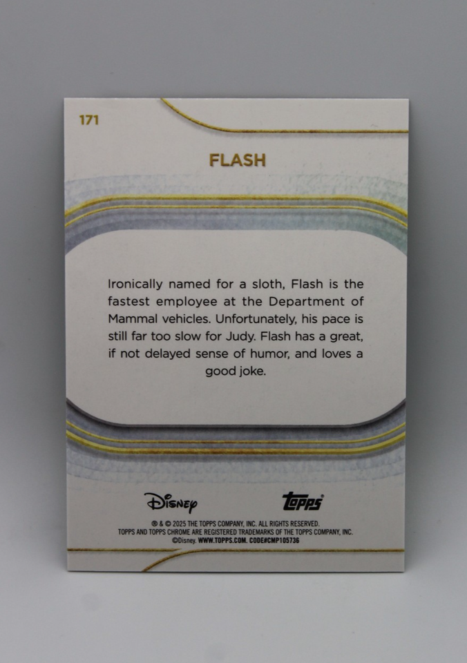 2025 Topps Disney Chrome Flash Base Card Zootopia | eBay