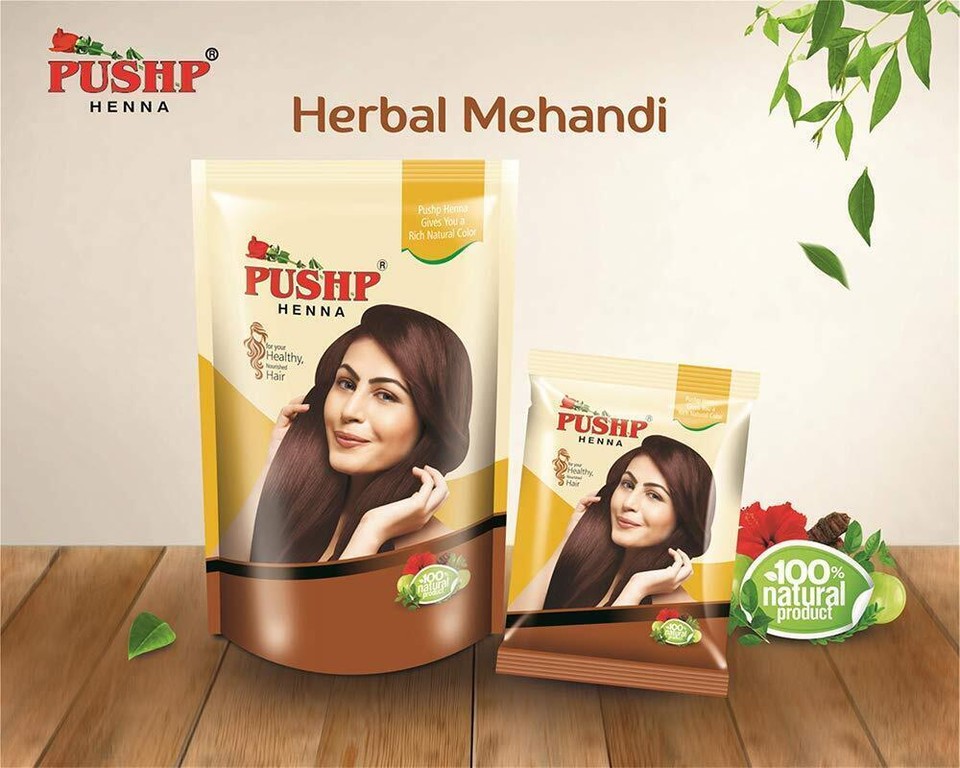 Pushp Herbal Henna Red 20Gm Each (Pack Of 10) free shipping | eBay