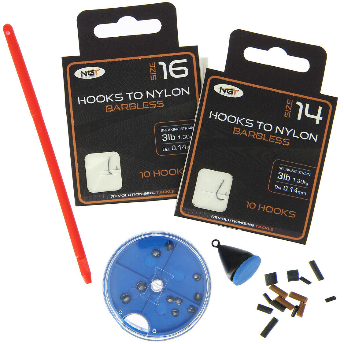 Match Coarse Fishing Tackle Box Set 15x Waggler Floats Hook Lead Shot ...