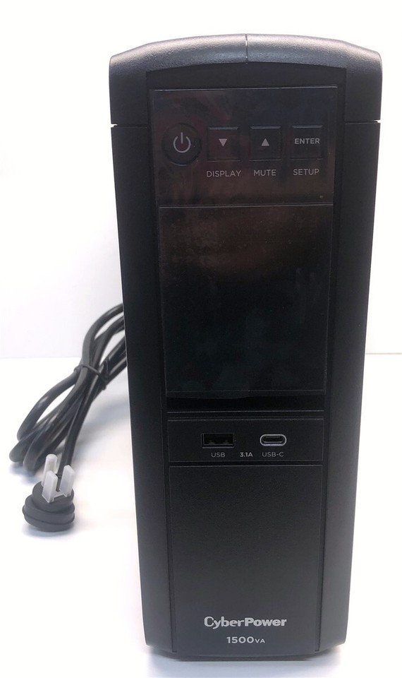 CyberPower 1500VA Sine Wave Battery Back-Up System UPS Power Supply ...