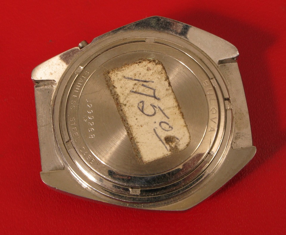 VINTAGE BULOVA ACCUTRON N2 SILVER TONE TRAPEZOID CASE DIAL CRYSTAL NOS ...