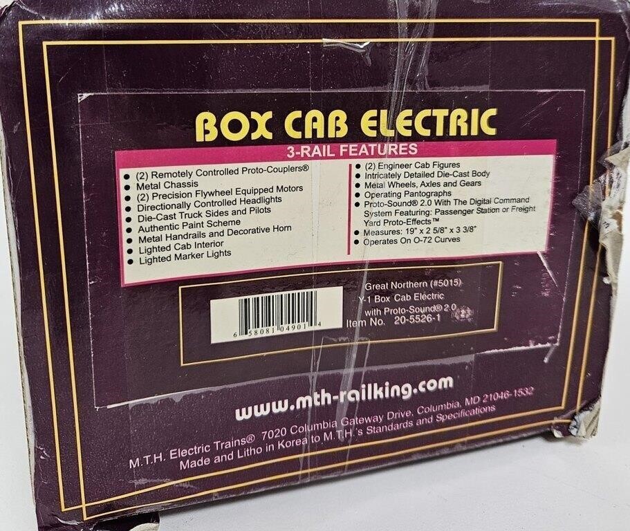 MTH Great Northern #5015 Y-1 Box Cab Electric Engine 20-5526-1 -May ...