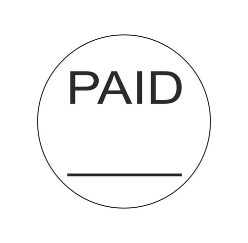 PAID SELF INKING RUBBER STAMP CASH CHEQUE BACS DEBIT CREDIT CARD WITH ...