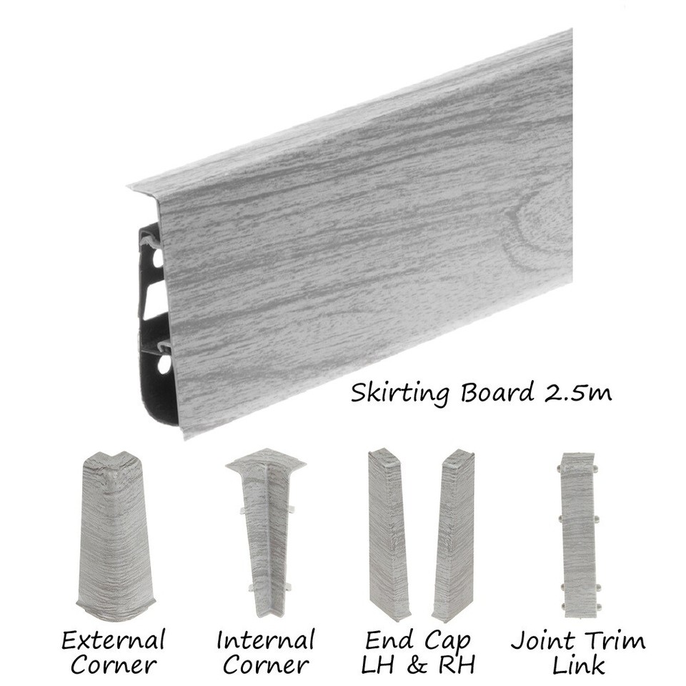 Plastic Skirting Board Wire Cover Design Cezar High Line PVC Skirting ...