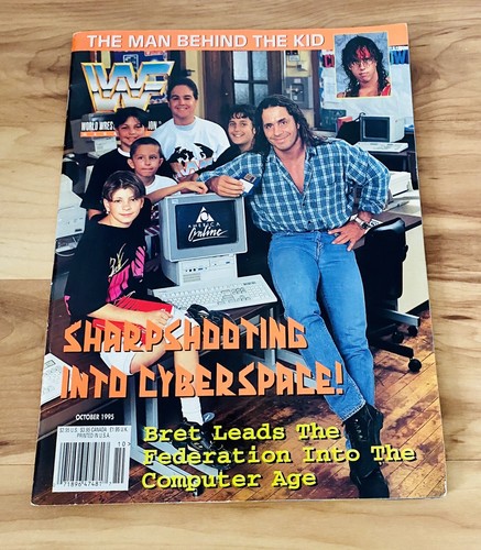 WWF Magazine Oct 1995 Bret Hart Complete W/ Razor Ramon Cutout Poster ...