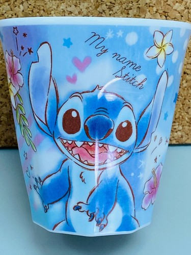 New Disney Stitch W Print Melamine Cup 250ml Tumbler Precious Fun Time ...