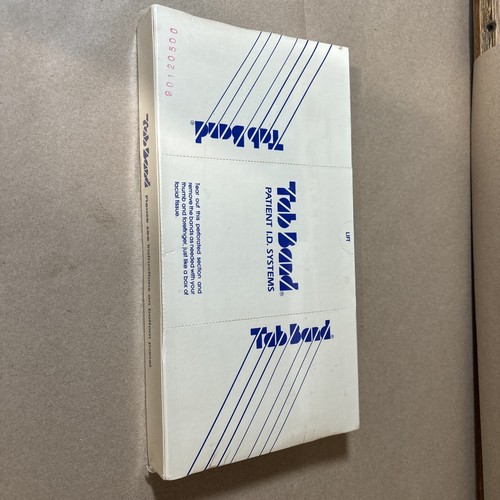 Tab Band Patient I.D Systems Hospital I.D. Bands Sealed Box Of 500 | eBay