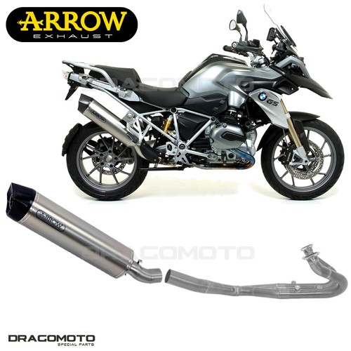 Full exhaust BMW R 1200 GS 2017 2018 ARROW Titanium CC Kat MAXI RACE ...