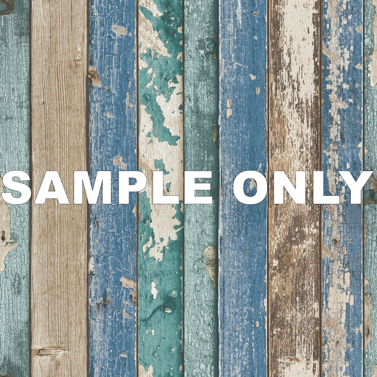 Wood Plank Effect Blue Beige Rustic Paint Grain Panel Effect Cabin ...