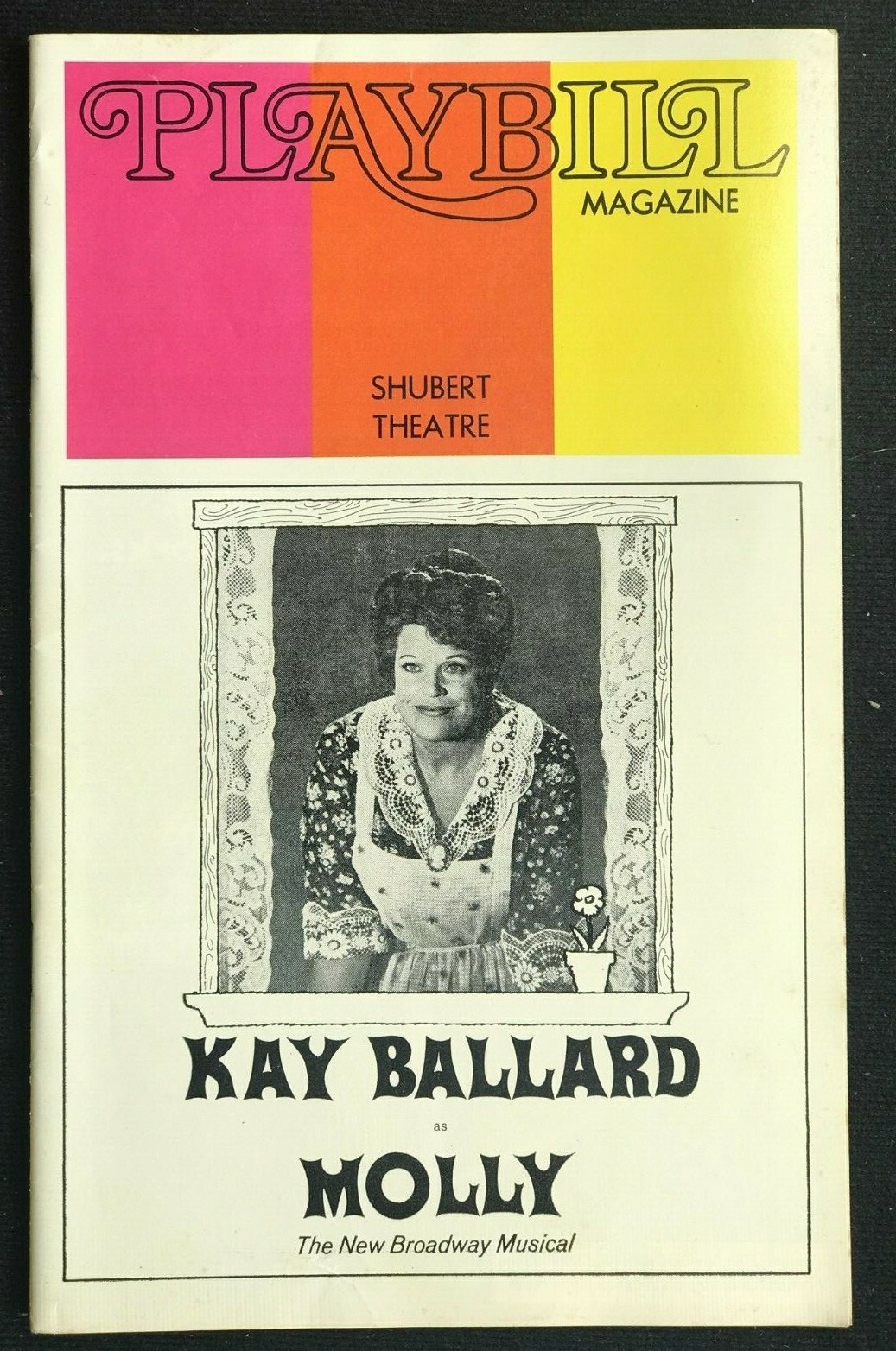 BOSTON TRYOUT PLAYBILL - Sep 1973 - MOLLY - Kay Ballard / Eli Mintz b3 ...