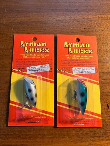 LYMAN LURE 2 2 inch vintage wood lyman lures original packaging | eBay