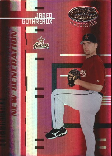 2005 Leaf Certified Materials Mirror Red Card #215 Jared Gothreaux NG ...