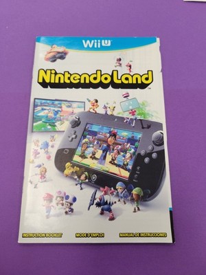 NINTENDO LAND NINTENDO Wii U MANUAL ONLY | eBay