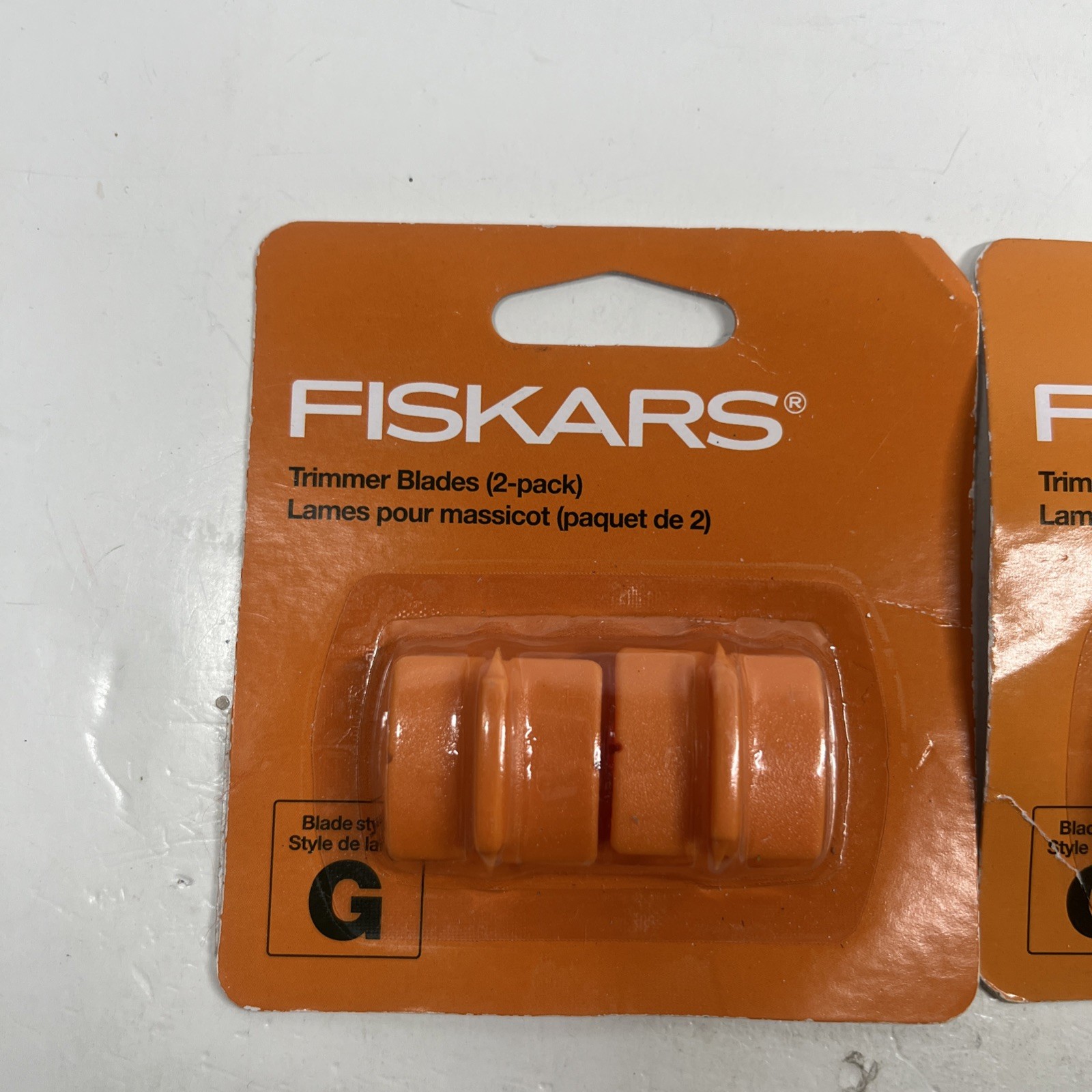 Lot of 2 Packs of Fiskars Paper Trimmer Replacement Blades 2/Pkg Type G ...