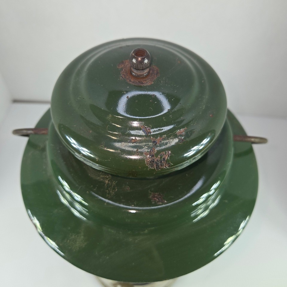 Vintage Coleman 236 Major Gas Lantern Green Nickel 6 51 June 1951 ...