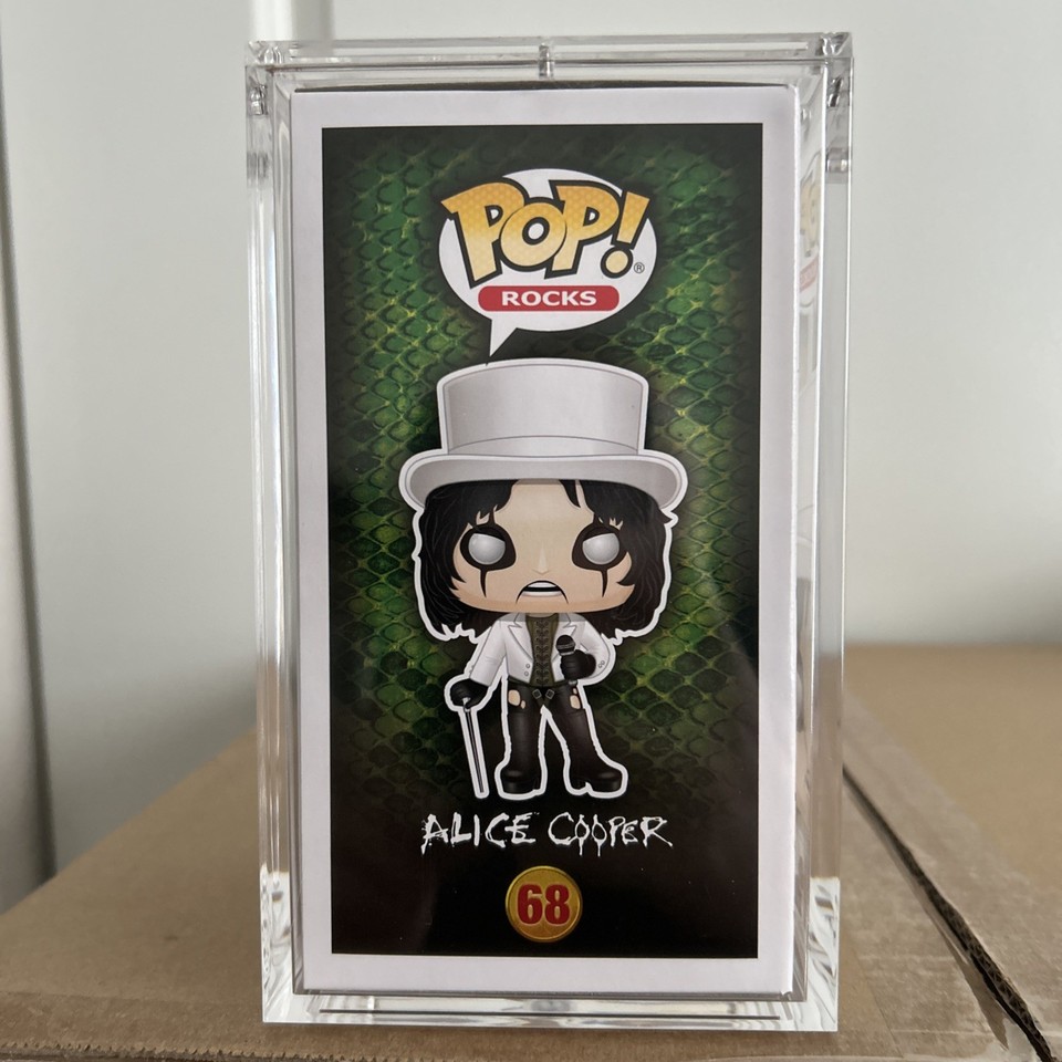 Funko Pop Alice Cooper #68 Signed Beckett Certified Inscribed “Poison ...