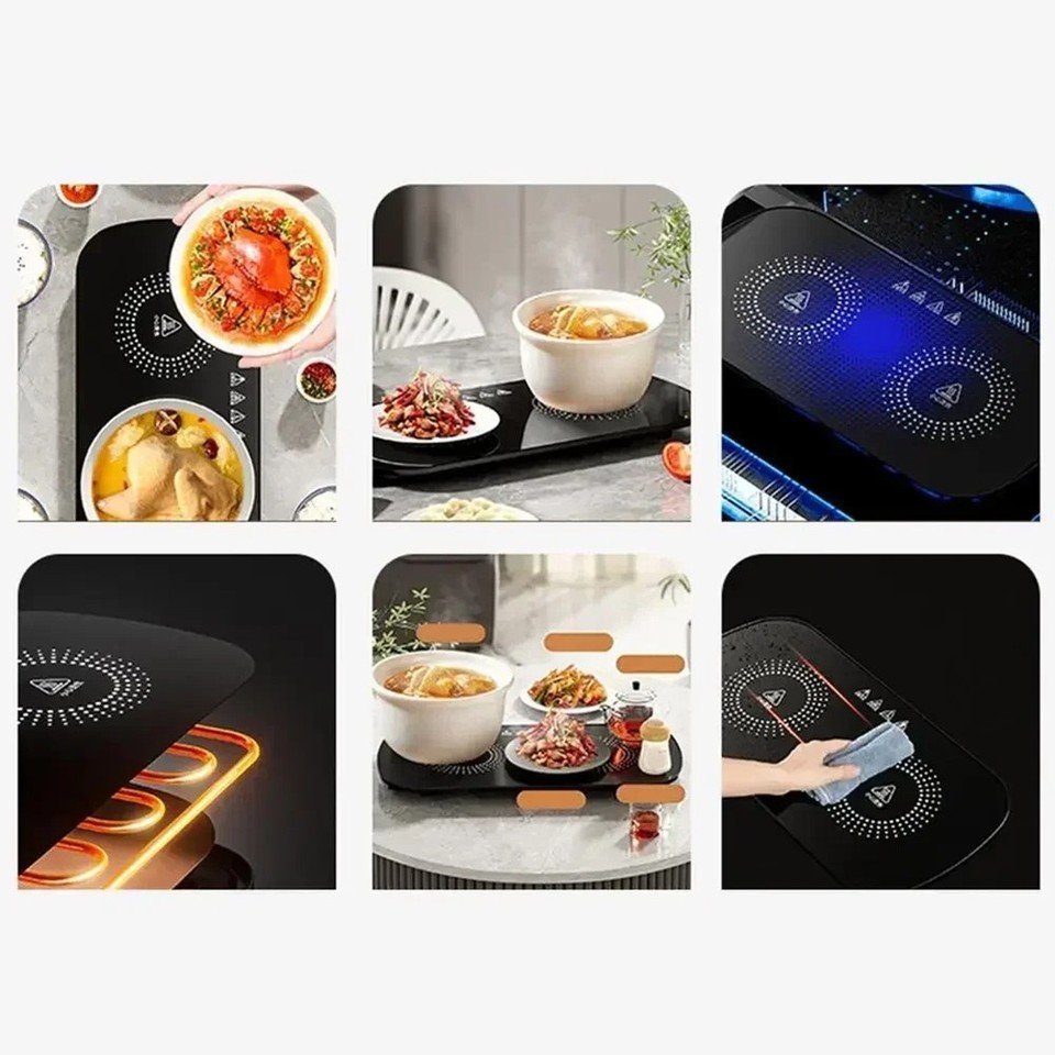 Food Electric Warming Plate Warmer Hot Placemat Plate Placemat Long ...