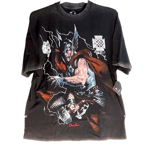 Darc Sport Son of Odin Premium Tee Shirt Mens Large Black Thor Graphic Crew Neck | eBay