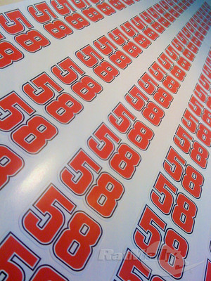 MARCO SIMONCELLI #58 RACE NUMBERS STICKERS DECALS GRAPHICS x4 SMALL | eBay