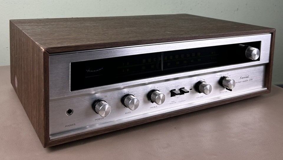 SANSUI 210 STEREO RECEIVER NICE | eBay