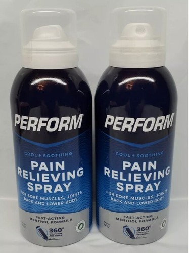2 Pcs 4 oz Perform Pain Relieving Spray Muscles Back | eBay