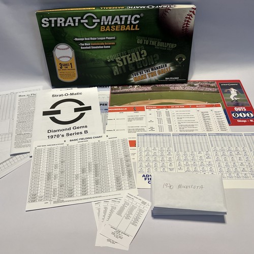 Strat-O-Matic Baseball Game 1970’s Series B Complete Teams READ | eBay