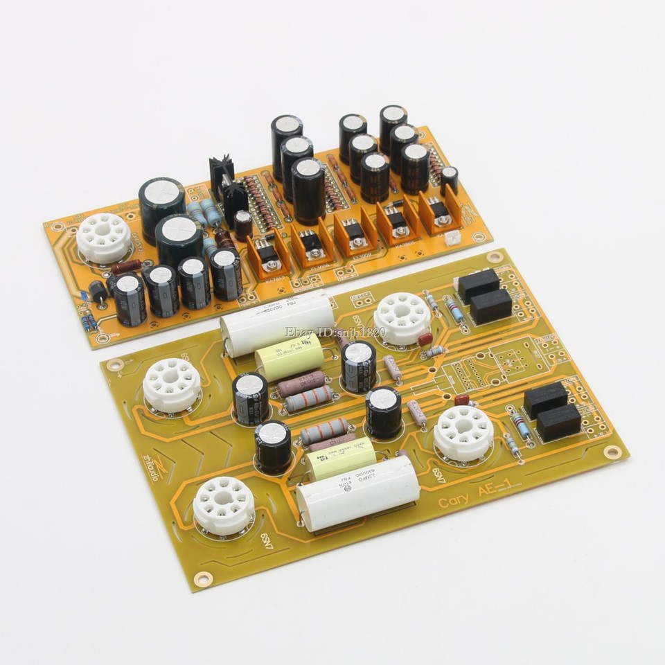 HiFi Diy 6SN7 Tube Preamplifier Board Kit With PSU Board Refer Cary AE ...