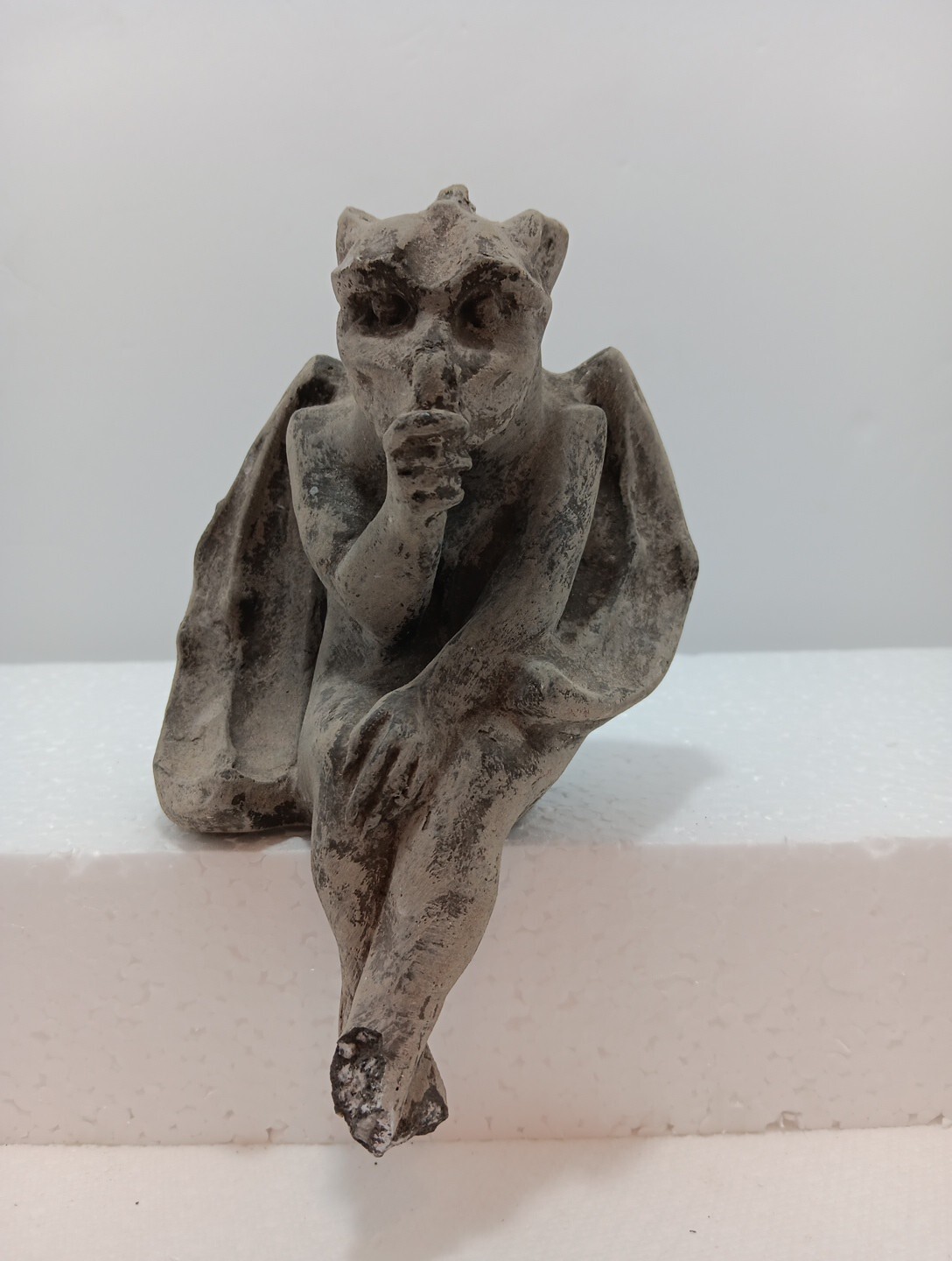 Baby Gargoyle Sitting and Sucking Thumb "Baby Goyle" Tag on Bottom | eBay