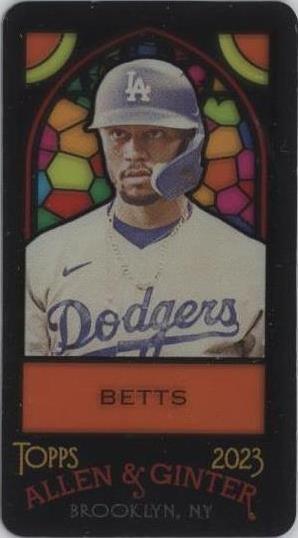2023 Topps Allen & Ginter - Exclusives EXT Mookie Betts #386 Mini ...