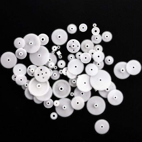 2X(Different Styles White Plastic Gear Set 58 Pcs for RC Toys E7D3)2442 ...