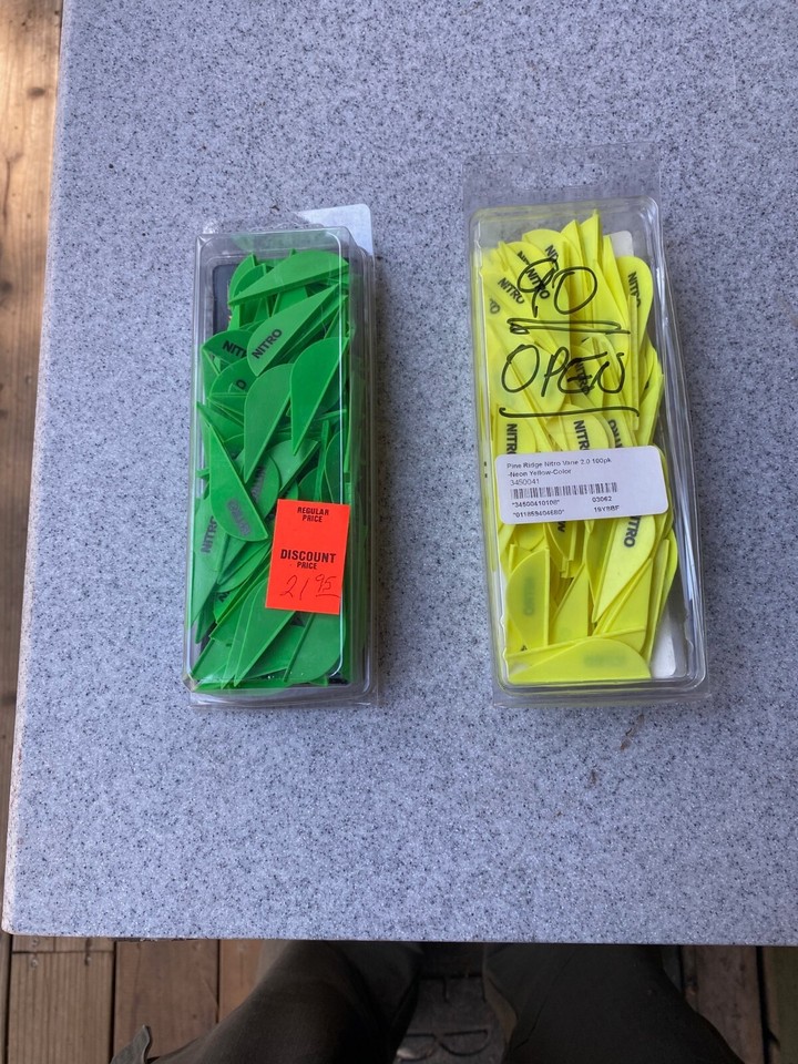 Nitro 2 inch vanes 190 count by Pine Ridge | eBay