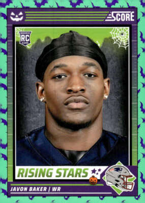 JAVON BAKER RC 2024 Score Treat Rising Stars Green Bats #25 ROOKIE NFL ...