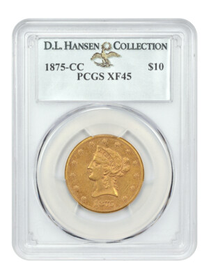 1875-CC $10 PCGS XF45 ex: D.L. Hansen | eBay