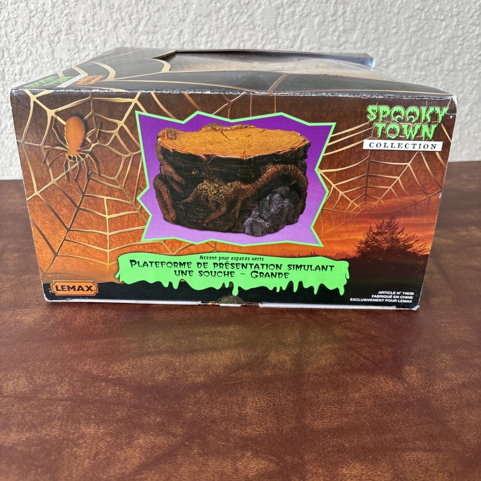 Lemax Spooky Town Tree Stump Display Platform - Large #74638 ...