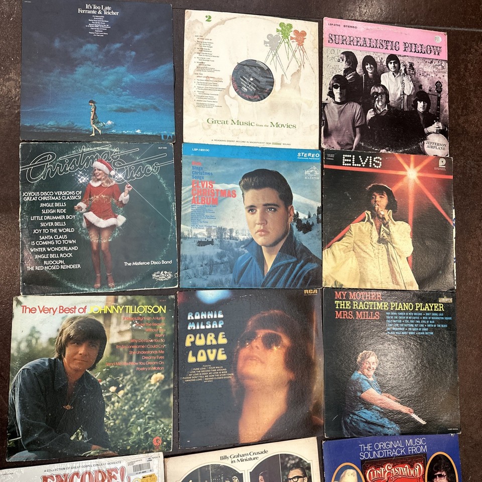 27 VINYL RECORDS LOT 12” 33RPM LPs Album Collection Vintage Music Mixed ...