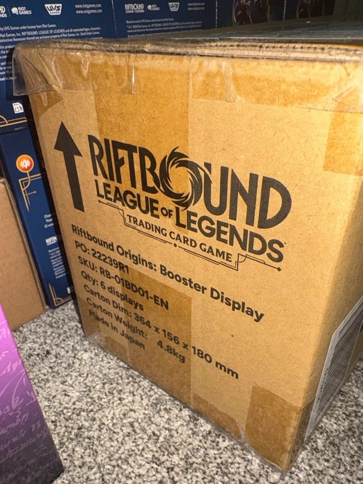[SEALED] [ENGLISH] CASE 6x Riftbound League of Legends TCG Origins ...