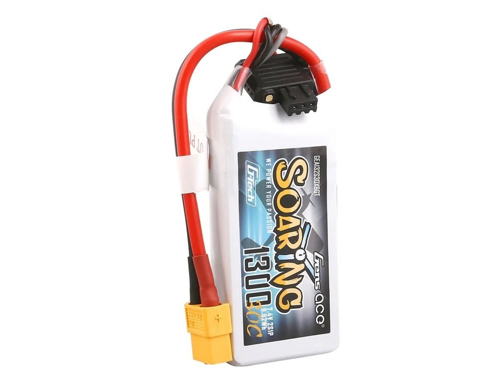 Gens Ace Soaring LiPo Akku 2S 7.4V 1300mAh 30C G-Tech mit XT60 Stecker ...