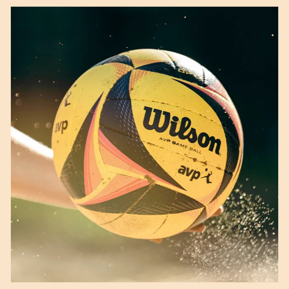 Wilson AVP OPTX Official Beach Volleyball – Black/Yellow – High Quality ...