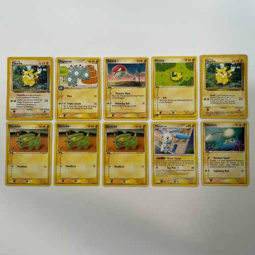 Pokemon Cards - 10 Cards, Electric Card Pack, MP | eBay