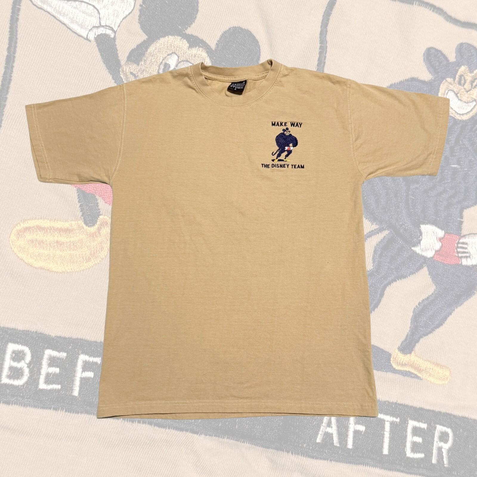 Strong Mickey Mouse Before and After Embroidered Zahi… - Gem