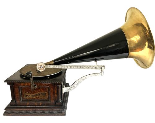 Columbia Model AH Graphophone Front Mount Disc Phonograph *WORKS* | eBay