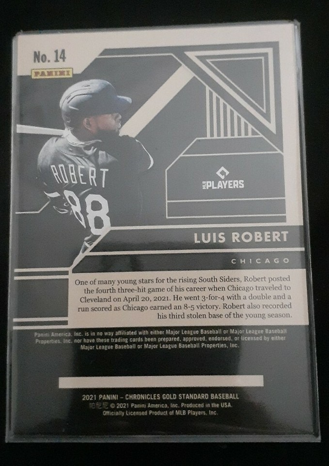 Luis Robert gold reflector baseball cards | eBay