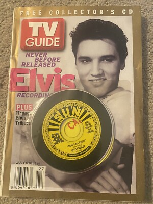 TV Guide Elvis with Never Before Released Elvis Recording Collector's ...