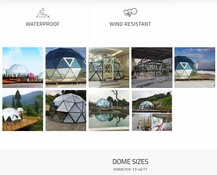 GEODESIC GLASS DOME 20 ft in Diameter by DOMESPACES GD0206 | eBay