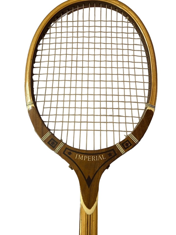 BEAUTIFUL Vintage Tad Davis "IMPERIAL DELUXE" Wooden Tennis Racket | eBay